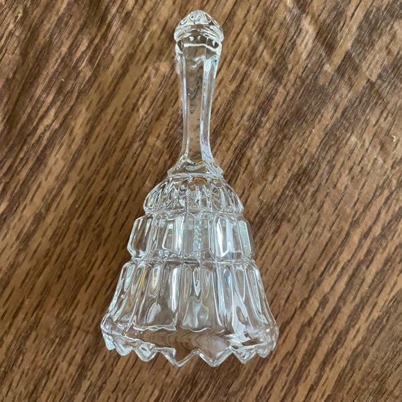Accents | Vintage Clear Cut Glass Crystal Dinner Bell 5 Tall | Poshmark